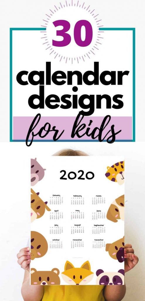 Free Cute Printable Calendar 2020 (A 30 Day Series)