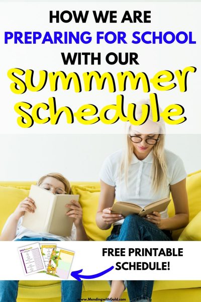 Our Sample Daily Summer Schedule For Kids At Home (+Printable)
