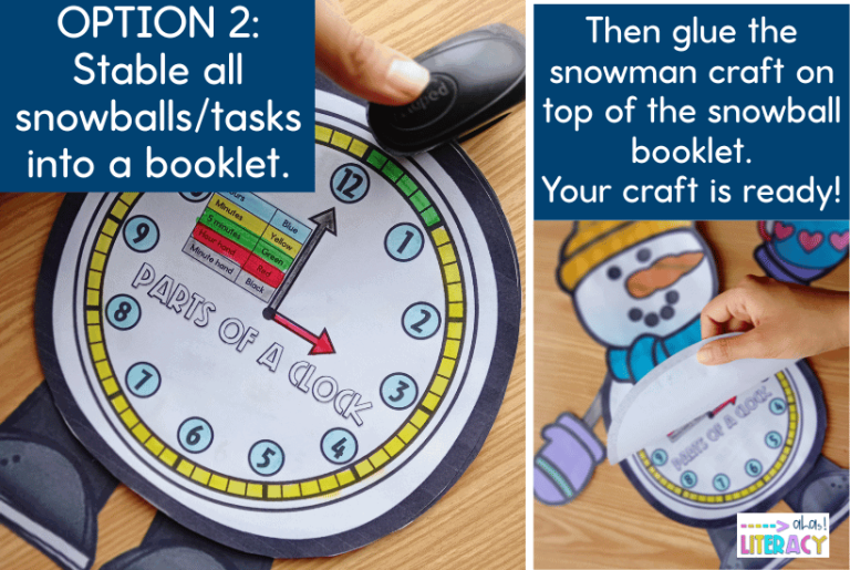 how to build a snowman math craft for students