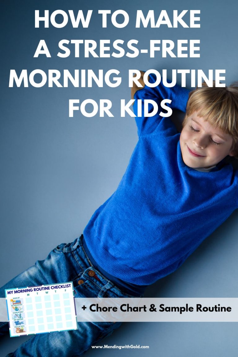 How To Make A Stress-Free Morning Routine For Kids (+Sample & Chart)