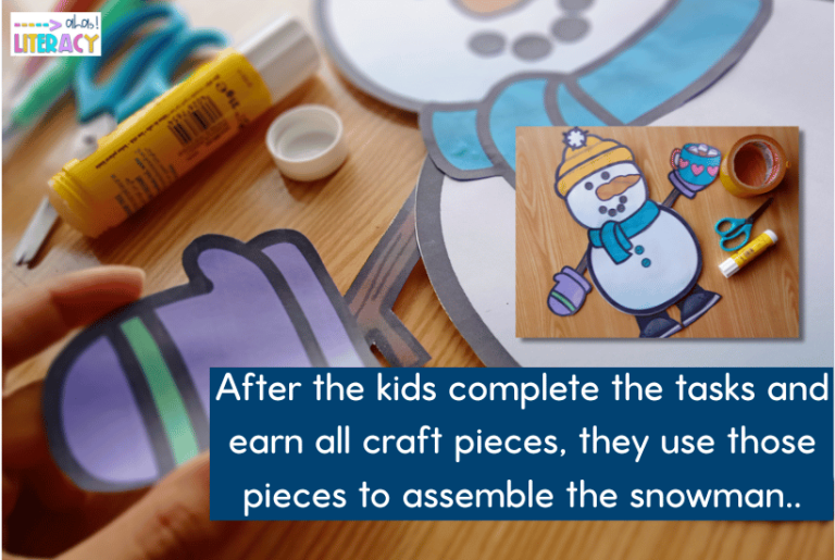 Build a Snowman Clock Craft for Telling Time Step by Step